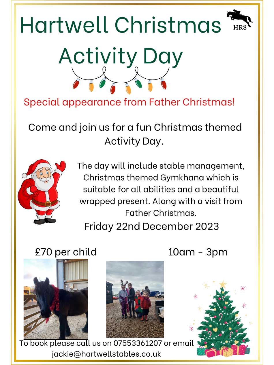 Upcoming Activites | Hartwell Riding Stables @ Foxglove Farm, Aylesbury