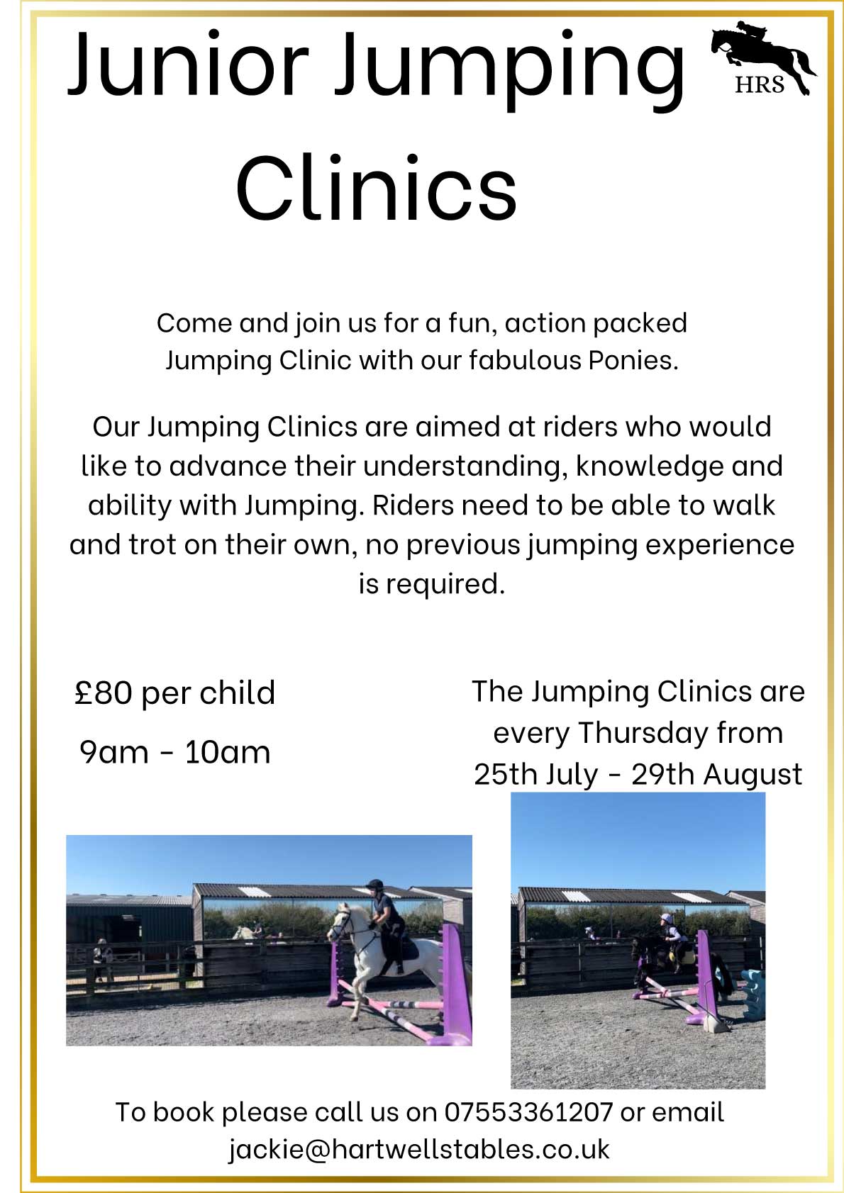 Upcoming Activites | Hartwell Riding Stables @ Foxglove Farm, Aylesbury